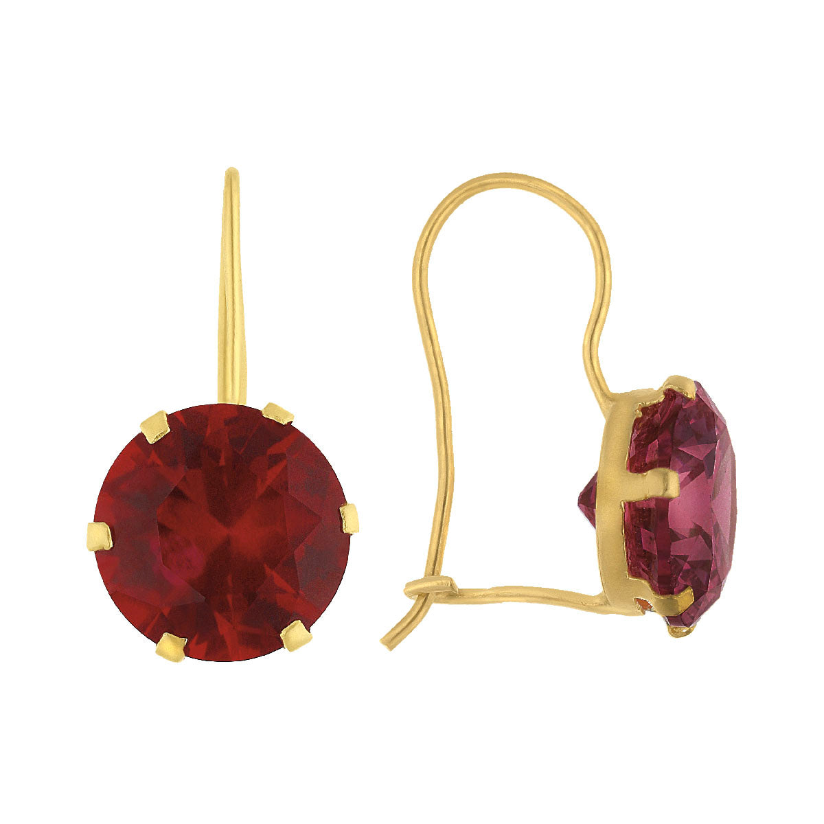 Arete Piedras 10k – Lozano Garza Joyeria